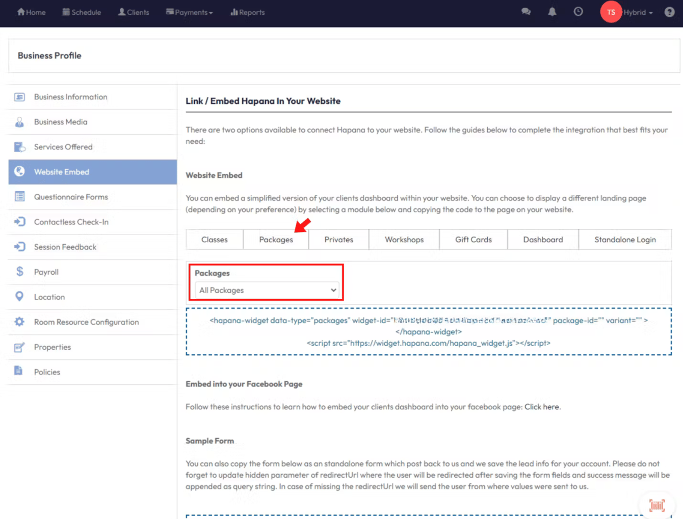 Embed Widget | Stand Alone Packages